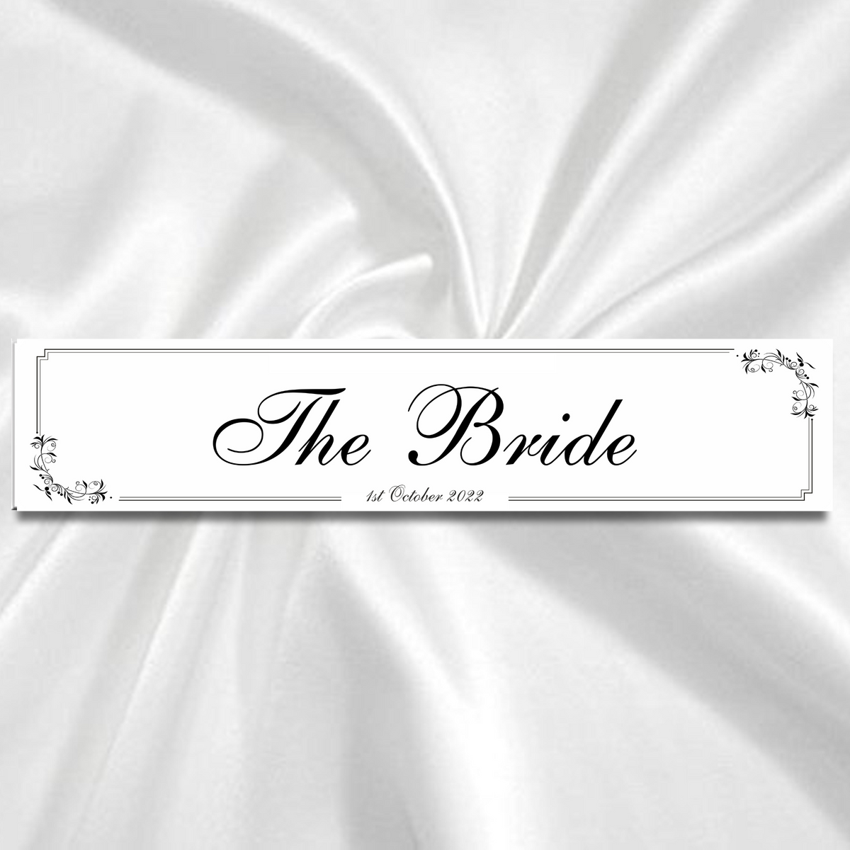 Wedding Car Number Plate - Floral Border – Weddingworx